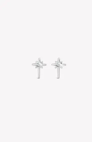 RIZEN JEWELRY Adoring Star Stud Earrings - Sterling Silver