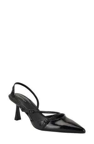 Calvin Klein Tarlie Pointed Toe Slingback Pump - Black