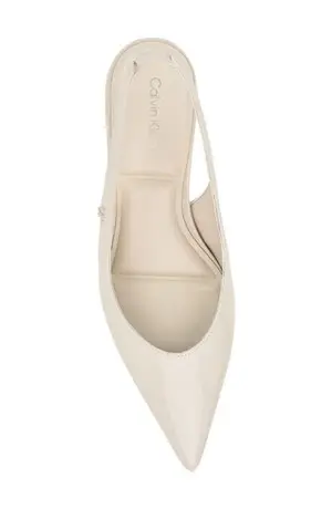 Calvin Klein Emersyn Pointed Toe Slingback Pump - Ivory