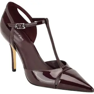 Calvin Klein Odielle Pointed Toe Pump Dark Red