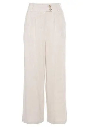 LASCANA Wide Leg Linen Pants