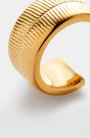 KATIE LOXTON Ciana Snake Huggie Hoop Earrings
