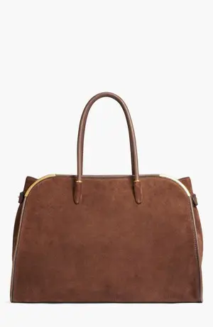 Donna Karan New York Satin Suede Tote Bag