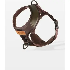 MASKY Masky Bold Control Leather Dog Harness Medium Green