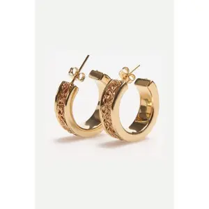 DANIELA MILLAN JEWELRY Hope Hoops Earrings - Gold