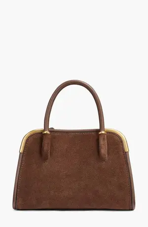 Donna Karan New York Satin Suede Mini Satchel