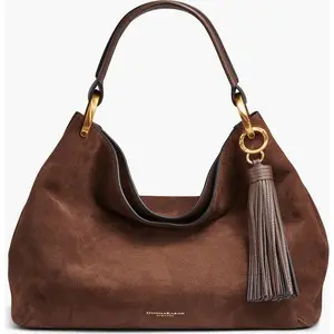 Donna Karan New York Glenwood Suede Shoulder - Chocolate