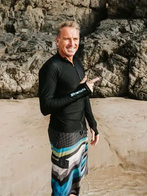 Tutublue Full Zip Long Sleeve Rash Guard With Upf 50 - Deep Black