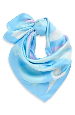 FRASIER STERLING Ocean Breeze Square Scarf - Blue