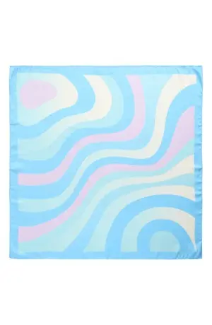 FRASIER STERLING Ocean Breeze Square Scarf - Blue
