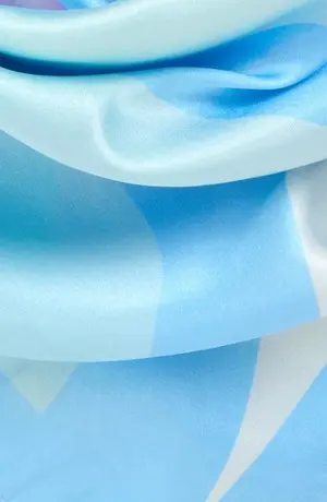 FRASIER STERLING Ocean Breeze Square Scarf - Blue