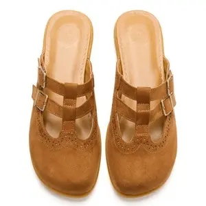 HOT CHOCOLATE DESIGN Suede Mary Jane Clogs