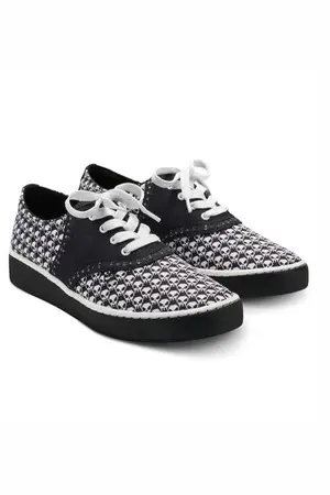 Hot Chocolate Design Bone & Chic Printed Lace-up Sneakers