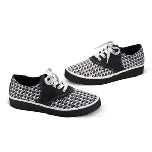 Hot Chocolate Design Bone & Chic Printed Lace-up Sneakers