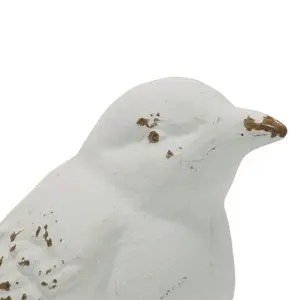 FORESIDE HOME AND GARDEN Rustic Antique Metal Bird Figurine