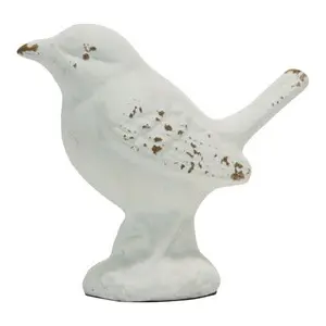 FORESIDE HOME AND GARDEN Rustic Antique Metal Bird Figurine