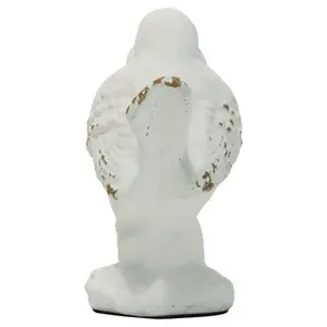 FORESIDE HOME AND GARDEN Rustic Antique Metal Bird Figurine