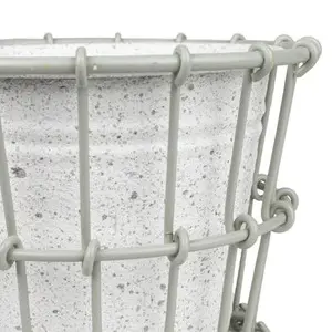 FORESIDE HOME AND GARDEN Mini 2-piece Planter Metal
