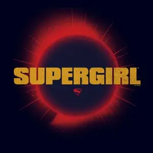 SUPERGIRL Official Sun Logo Graphic T-shirt