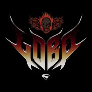 SUPERGIRL Lobo Skull Logo Short Sleeve Graphic T-shirt