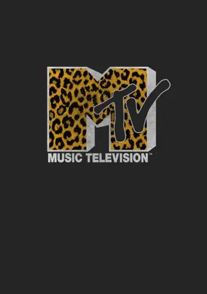 MTV Cheetah Print Logo Graphic T-shirt