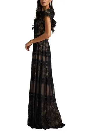 Tadashi Shoji Lace A-line Gown