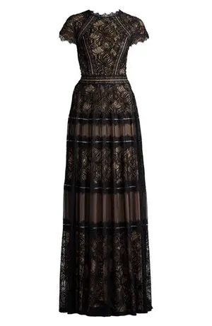 Tadashi Shoji Lace A-line Gown