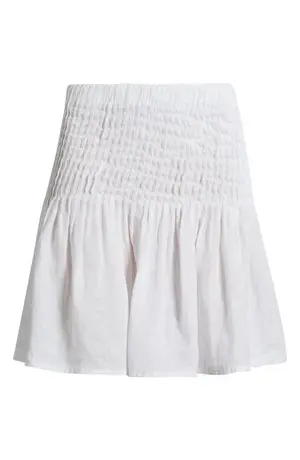 Bella Dahl Pintuck Linen Miniskirt