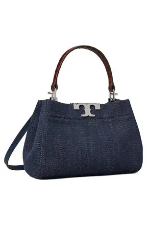 Tory Burch Mini Eleanor Denim Satchel - Midnight