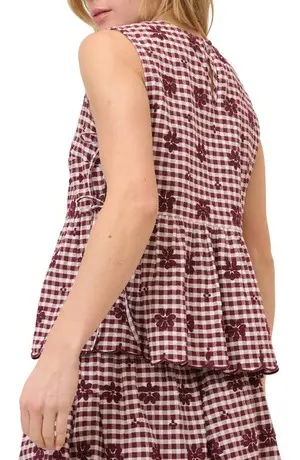 NOBODY'S CHILD Valerie Peplum Hem Top