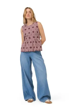 NOBODY'S CHILD Valerie Peplum Hem Top