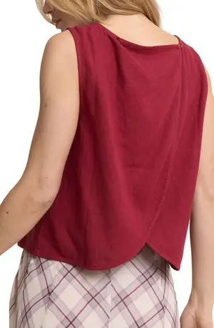 NOBODY'S CHILD Tulip Back Sleeveless Top