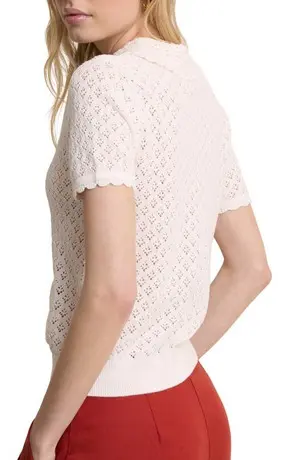 NOBODY'S CHILD Open Knit Short Sleeve Cardigan