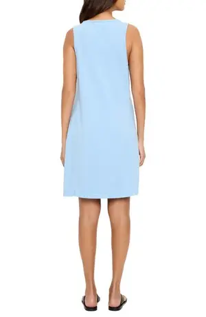 Michael Stars Camilla Cotton Tank Dress - Sky