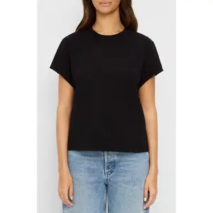 Michael Stars Solene Boxy Crewneck T-shirt - Black