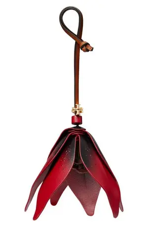 Tory Burch Flower Bag Charm - Red