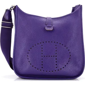 Hermès Evelyne Bag Gen Iii Clemence Gm - Iris