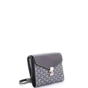Goyard Chypre Wallet On Strap Coated Canvas With Leather