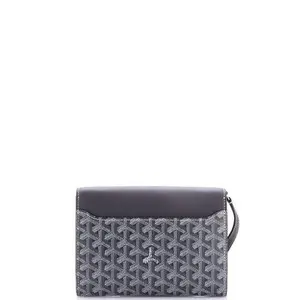 Goyard Chypre Wallet On Strap Coated Canvas With Leather