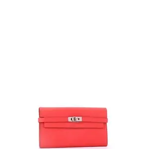 Hermès Kelly Wallet Epsom Long - Red