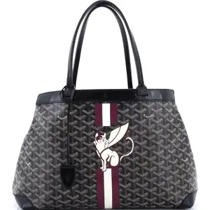 Goyard Bellechasse Bag Coated Canvas Pm - Black