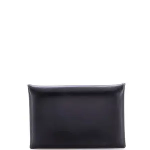 Hermès Calvi Duo Card Holder Box Calf - Black
