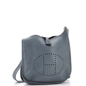 Hermès Evelyne Bag Gen Ii Epsom Pm - Blue