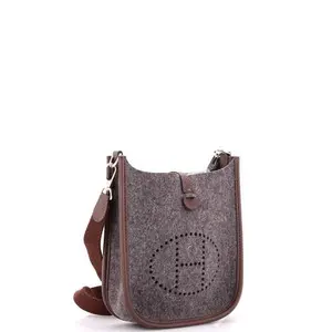 Hermès Evelyne Bag Gen Iii Felt Tpm - Grey