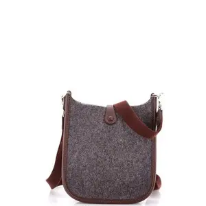 Hermès Evelyne Bag Gen Iii Felt Tpm - Grey