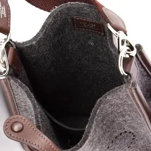 Hermès Evelyne Bag Gen Iii Felt Tpm - Grey