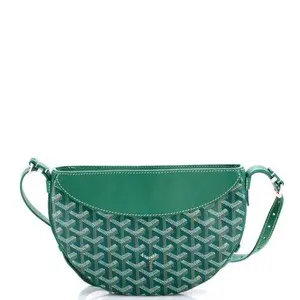 Goyard Hirondelle Shoulder Bag Coated Canvas And Leather - Green