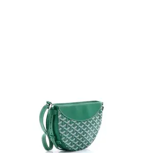 Goyard Hirondelle Shoulder Bag Coated Canvas And Leather - Green