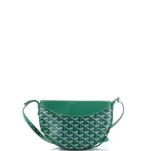 Goyard Hirondelle Shoulder Bag Coated Canvas And Leather - Green