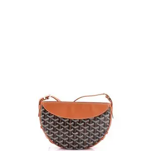 Goyard Hirondelle Shoulder Bag Coated Canvas And Leather - Brown